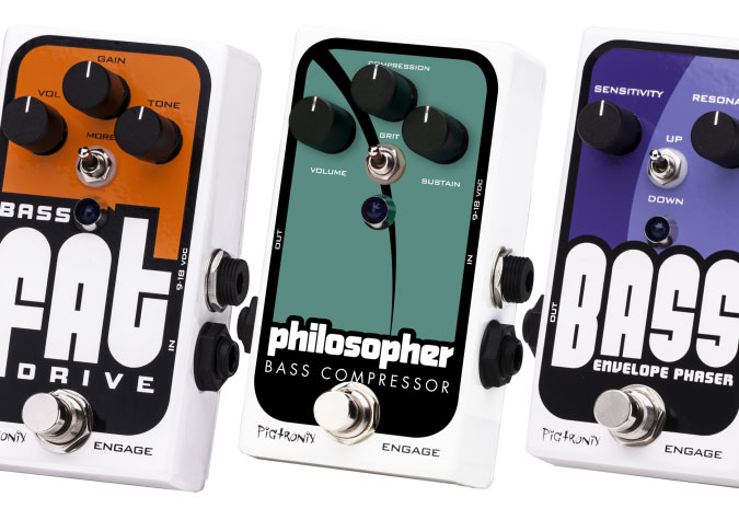 Pigtronix Introduces Three New Bass Effects Pedals – No Treble