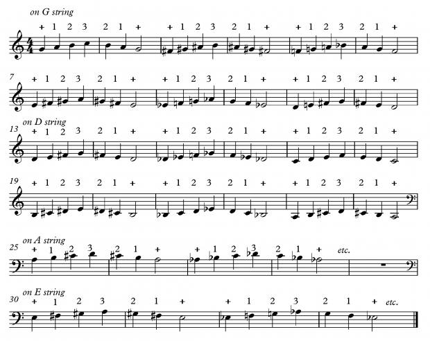 Thumb Position Below the Half Point of the String on Double Bass – No ...