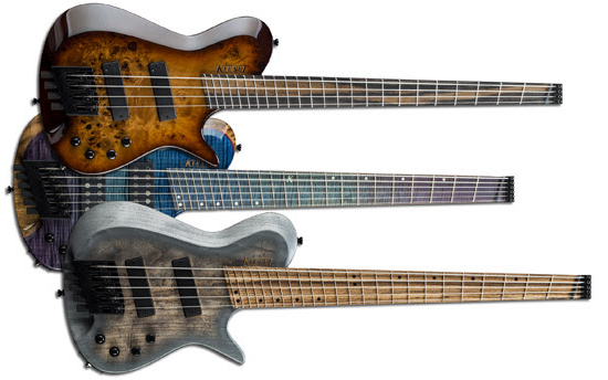 Kiesel Guitars Introduces Zeus Multiscale Headless Basses – No Treble